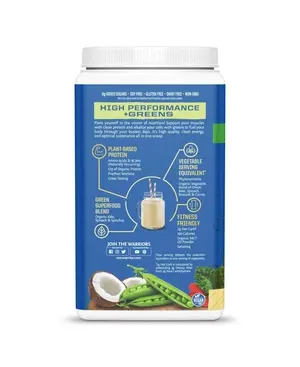 SUNWARRIOR Organic Warrior Blend Protein + Greens Powder