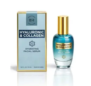 LOVERY Hyaluronic Acid And Collagen Wrinkle-reducing Facial Serum -korean Skincare Hydrating Treatment - Blue