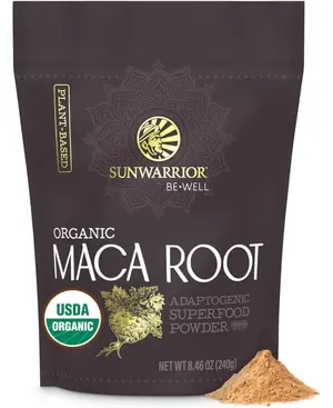 SUNWARRIOR Be Well Organic Maca Root Powder - No Color