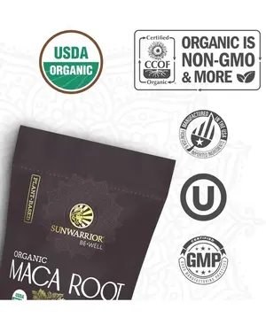 SUNWARRIOR Be Well Organic Maca Root Powder