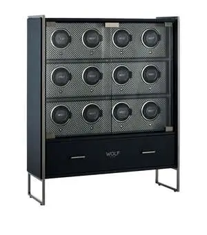 Wolf Axis 12-piece Watch Winder Cabinet
