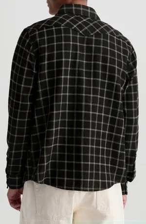 Ag Huston Plaid Cotton Western Shirt