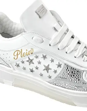 Philipp Plein Low-top Sneakers Mix Studs Star - White