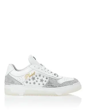 Philipp Plein Low-top Sneakers Mix Studs Star - White