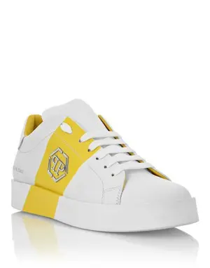 Philipp Plein Lo-top Sneakers Hexagon - White/yellow