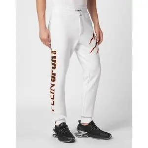 PLEIN SPORT Jogging Trousers Scratch - White