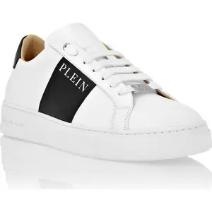Philipp Plein Nappa Leather Lo-top Sneakers - White/black