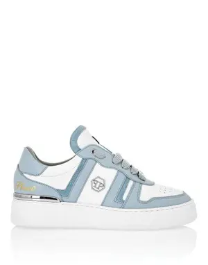 Philipp Plein Low Top Sneakers With Studs And Stripes