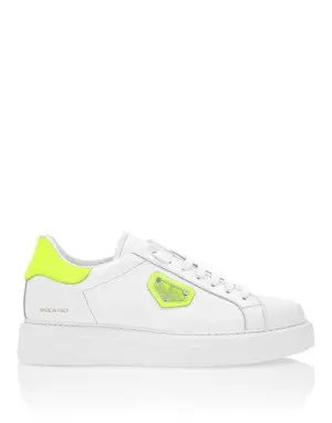 Philipp Plein Titan Plein Low-top Sneakers - White/yellowfluo