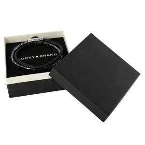 Lucky Brand Braided Sodalite Bead 8.5 Bracelet, Black