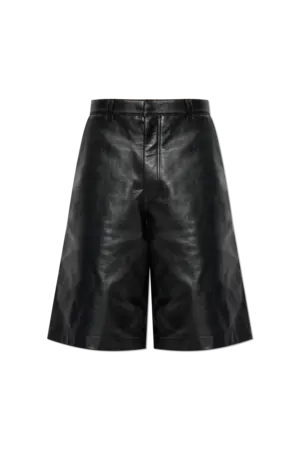Balenciaga Leather Shorts