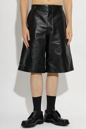 Balenciaga Leather Shorts