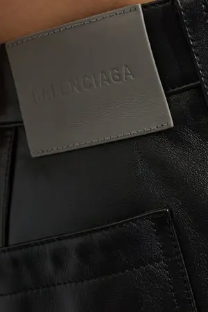 Balenciaga Leather Shorts