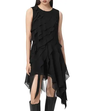 ALLSAINTS Angie High Low Dress