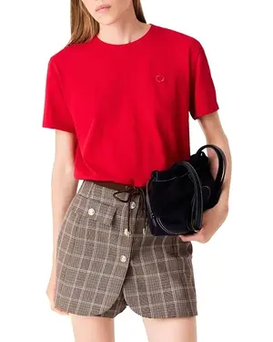 Maje Embroidered Logo T-shirt