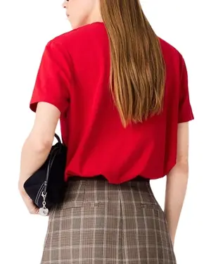 Maje Embroidered Logo T-shirt