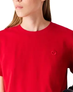 Maje Embroidered Logo T-shirt
