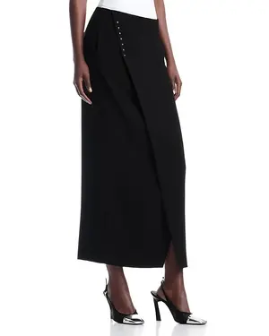 Emporio Armani Faux Wrap Skirt - Black