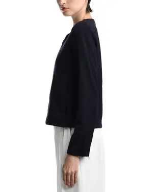 Emporio Armani Jersey Jacquard Zip-up Blazer