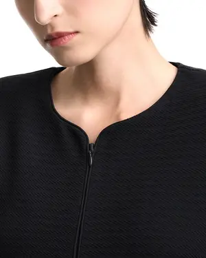 Emporio Armani Jersey Jacquard Zip-up Blazer