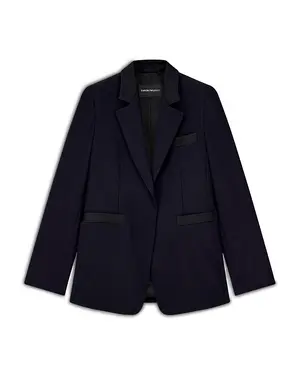 Emporio Armani Two Button Satin Blazer
