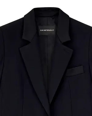 Emporio Armani Two Button Satin Blazer