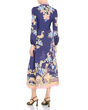 Etro Placed Floral Midi Dress