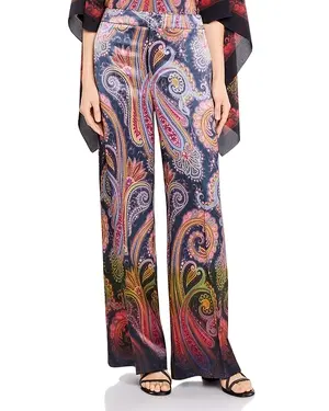 Etro Paisley Pants - Printed Blue
