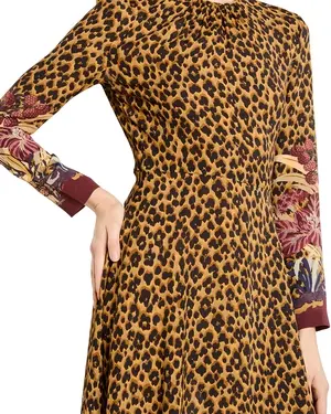 Etro Printed Long Sleeve Maxi Dress