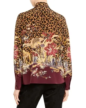 Etro Silk Tie Neck Shirt