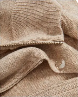 Veronica Beard Uptown Cashmere Dickey - Oatmeal