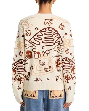 Farm Rio Countryside Cornelli Wool Cardigan