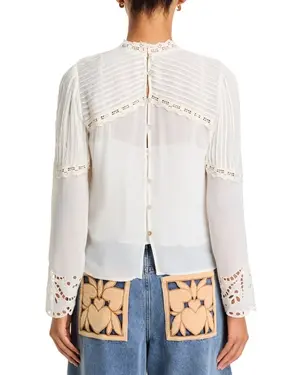 Farm Rio Richilieur Lace Blouse