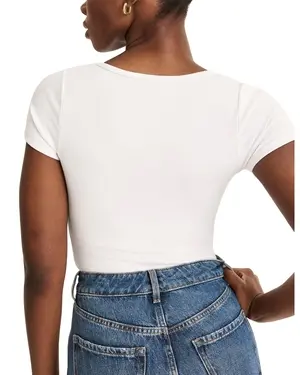 KNIX Sculpt Ribbed Scoop Tee