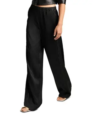 Vince Mid Rise Lace Trim Pull On Pants
