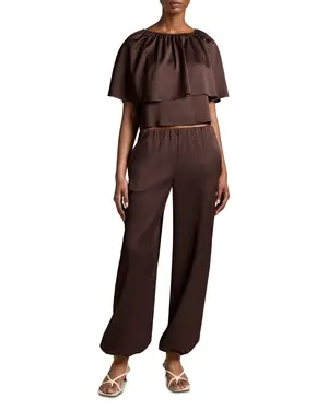 Vince Plisse Cape Top