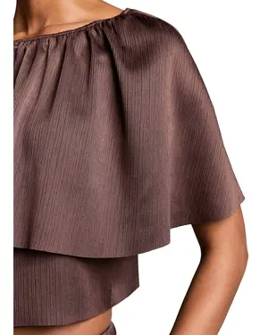Vince Plisse Cape Top