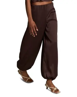 Vince Mid Rise Plisse Drawcord Hem Pants