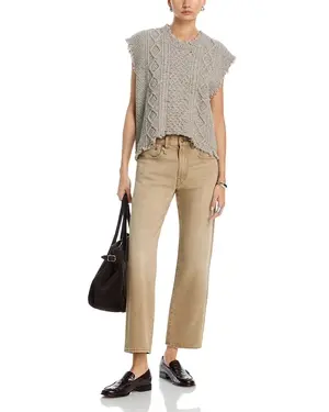 R13 Ash High Rise Boyfriend Ankle Jeans