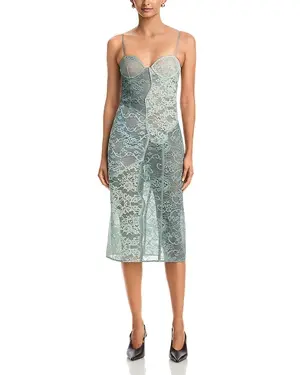 Acne Studios Lace Slip Dress - Blue