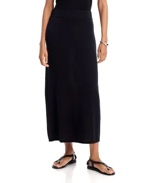 TOTEME Long Knit Skirt - Black