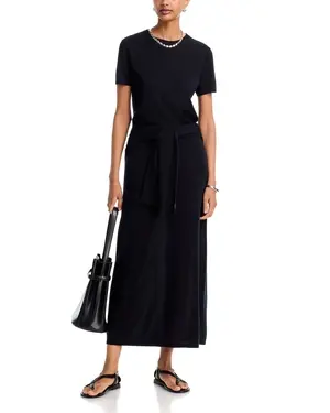 TOTEME Long Knit Skirt - Black
