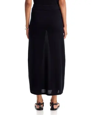 TOTEME Long Knit Skirt - Black