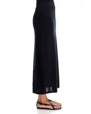TOTEME Long Knit Skirt - Black