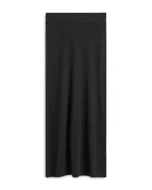 TOTEME Long Knit Skirt - Black