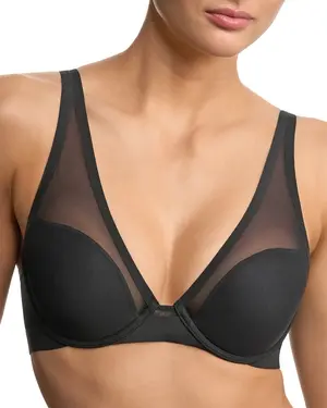 Natori True Zen Plunging T-shirt Bra - Black