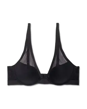 Natori True Zen Plunging T-shirt Bra - Black