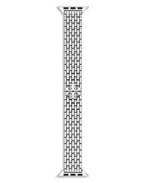 Tory Burch Eleanor Stainless Steel Band For Apple Watch, 38-46mm - Silver