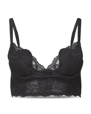 FLEUR DU MAL Bianca Lace Seduce U Plunge Longline Bra
