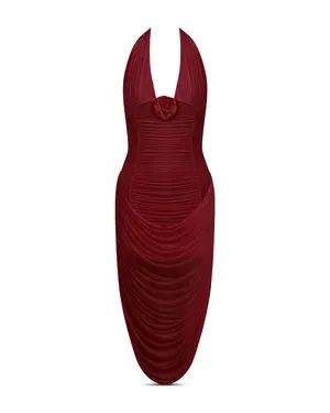 MAYGEL CORONEL Drapee Midi Dress